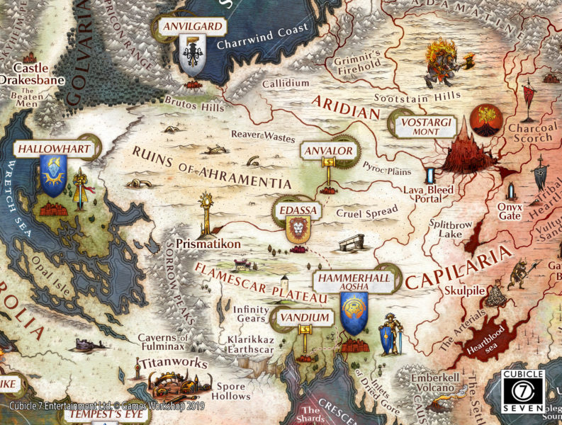 Conociendo más el universo de Age of Sigmar con mapas - Fanhammer