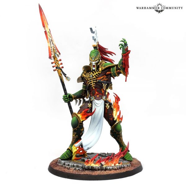 Disfrutando de los Avatars Aeldari pintados con mucho estilo y calidad ...