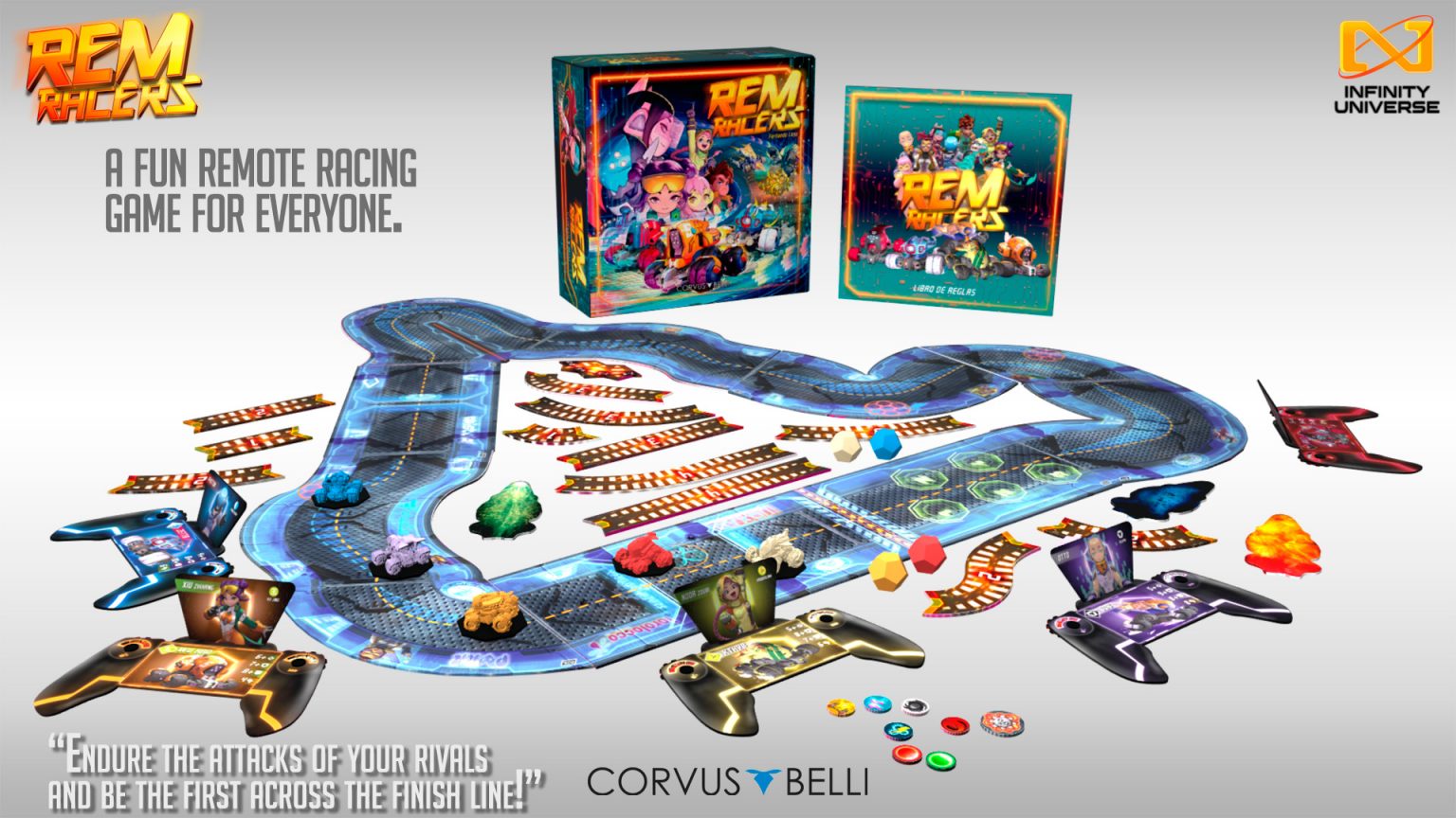 Rem Racers - El nuevo juego de mesa de carreras de Infinity para toda ...